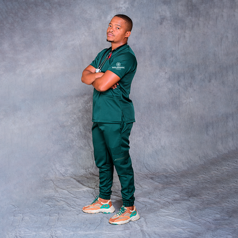 Mpilo Royal Clothing. Standard Scuba Stretching Scrub Set