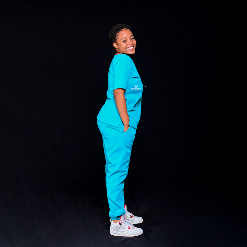 Mpilo Royal Clothing. Classic Scuba Stretching Scrub Set